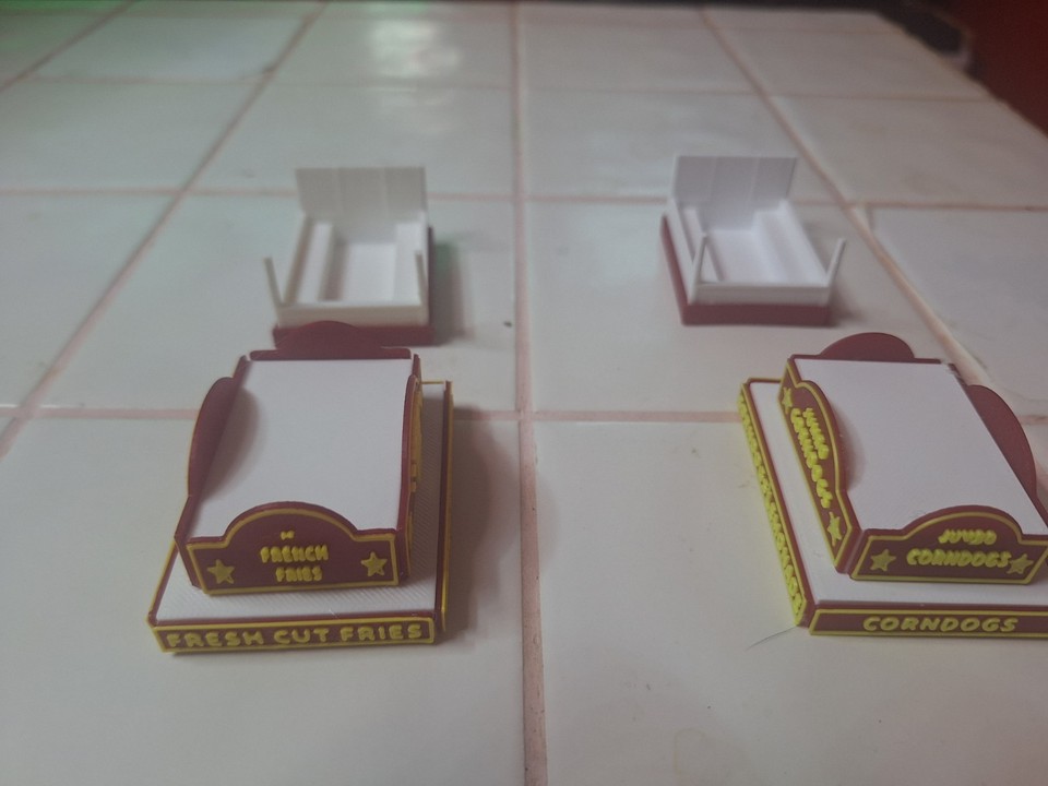 2 Ho Scale Concession Trailers Ho Circus Popcorn and Corndogs. | eBay