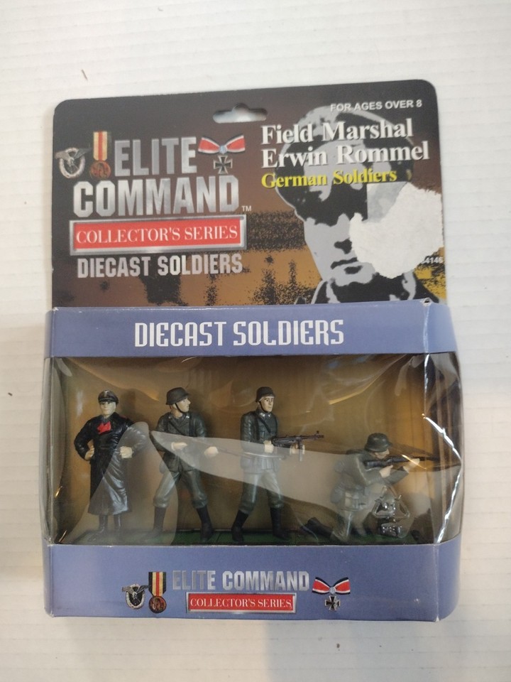 (3) Elite Command Collector's Series Die Cast Soldiers NIB PATTEN ...