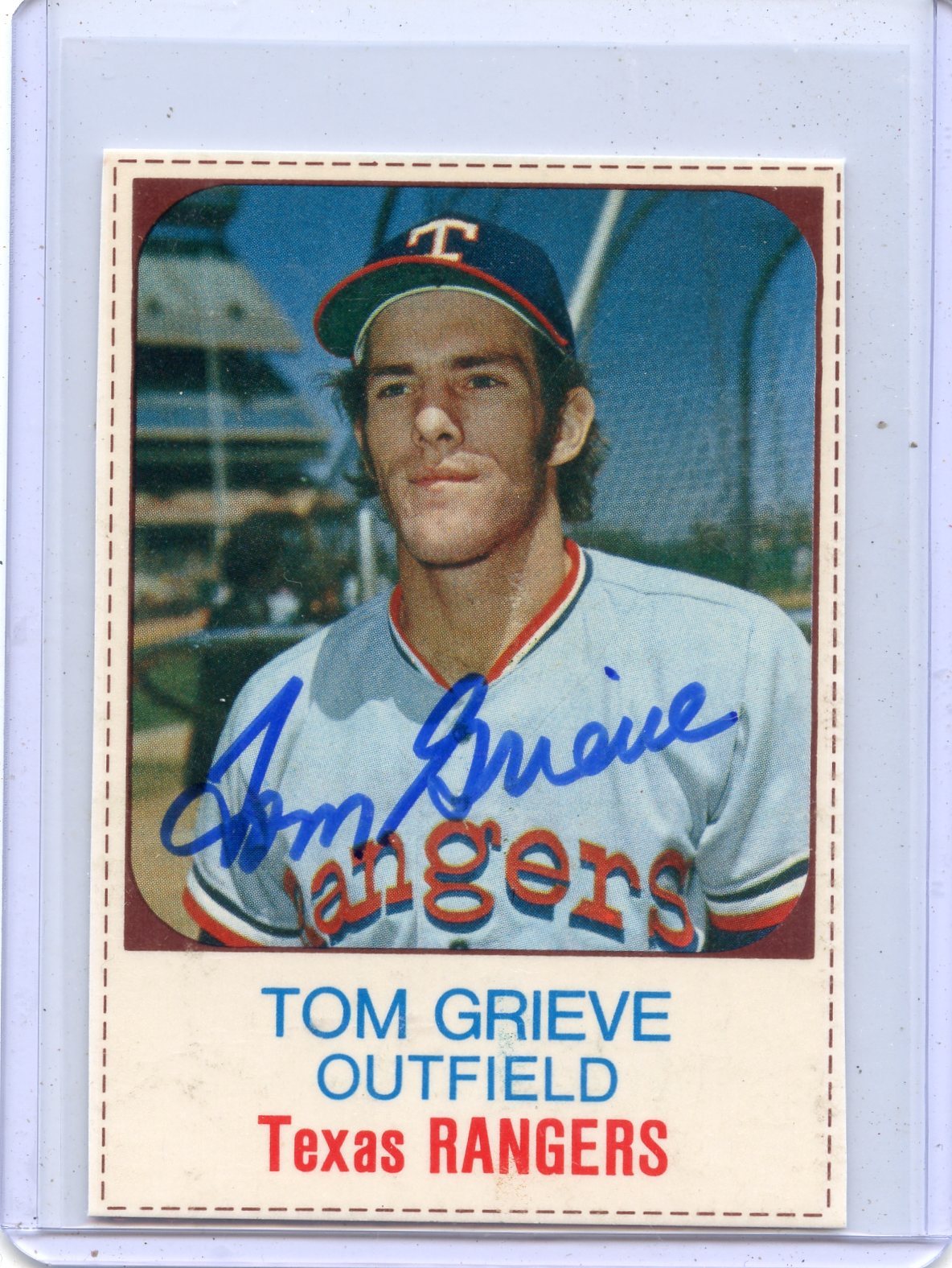 1975 HOSTESS #38 TOM GRIEVE AUTOGRAPH, TEXAS RANGERS 20818 | eBay