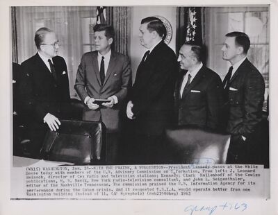 1963 President Kennedy JFK with Advisory Commission Washington Rare ...