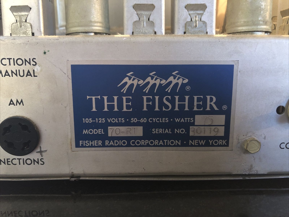 Mint The Fisher 70-RT FM/AM Superhederodyne Tube Tuner Receiver 1954 | eBay