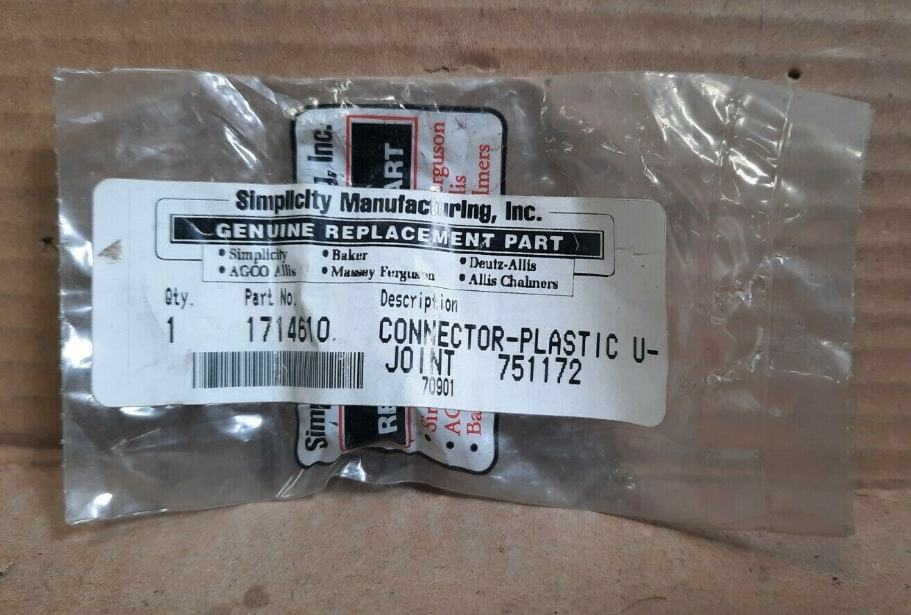 SIMPLICITY #1714610 CONNECTOR – PLASTIC U-JOINT 751172 E141 | eBay
