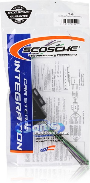 Scosche - Car Stereo Floating Ground Adapter 4ch for sale online | eBay