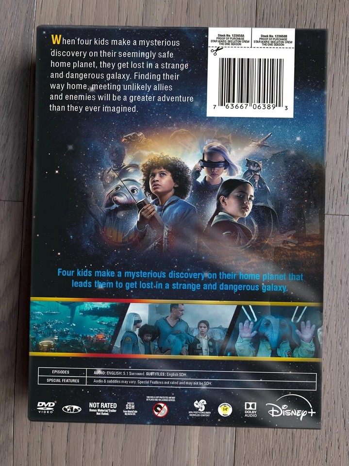 Star Wars: Skeleton Crew Season 1 (DVD, 3-Disc) Sealed TV Series | eBay