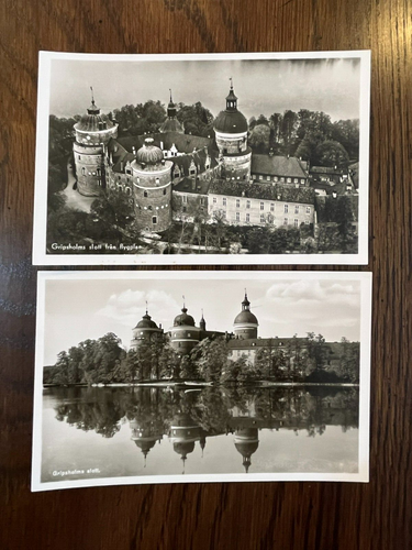 (2) VINTAGE RPPC GRIPSHOLMS SLOTT (CASTLE) SWEDEN POSTCARDS UNUSED | eBay