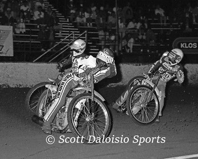1987 DUBB FERRELL MIKE FARIA 8 x 10 COSTA MESA SPEEDWAY MOTORCYCLE ...