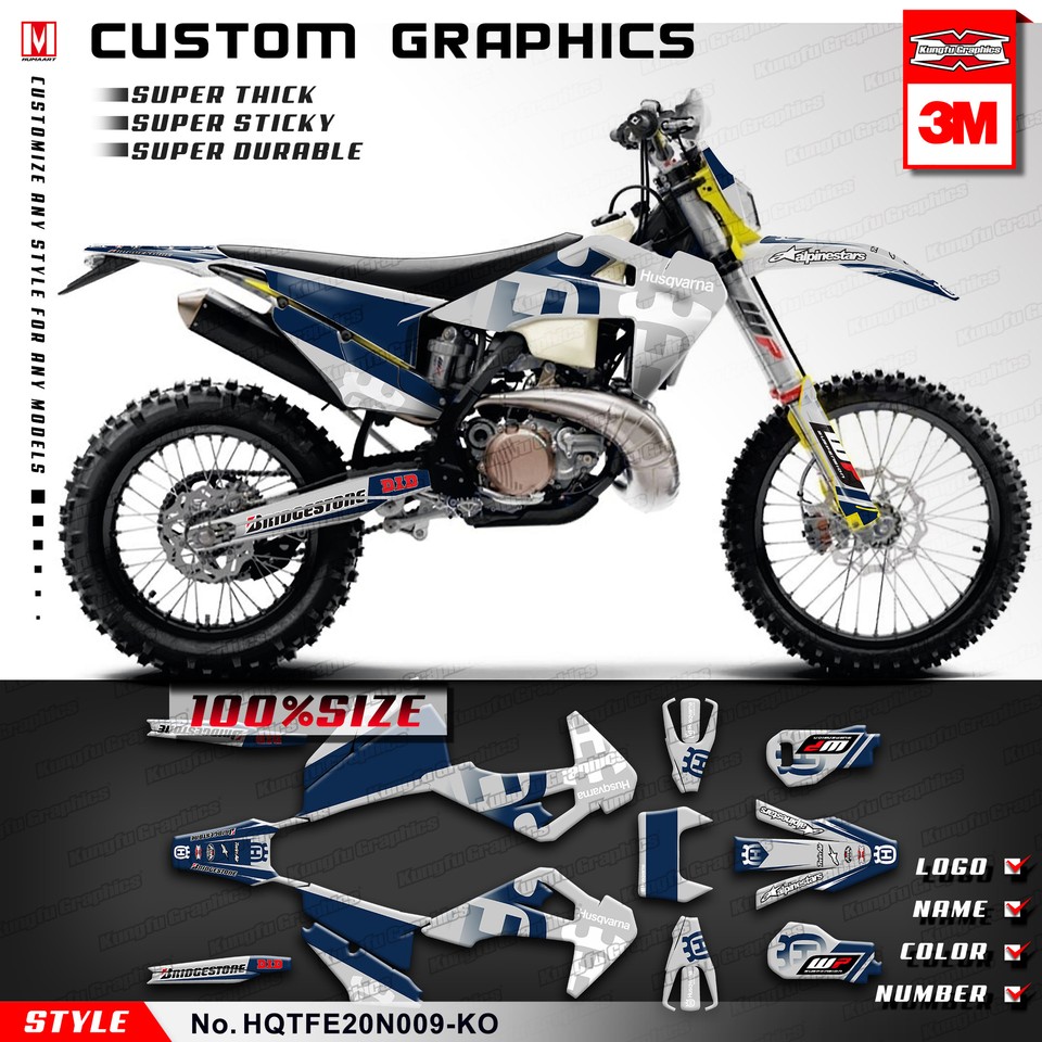 Kungfu Graphics Enduro Sticker Kit for TE FE TC FC 150 250 300 350 450 ...
