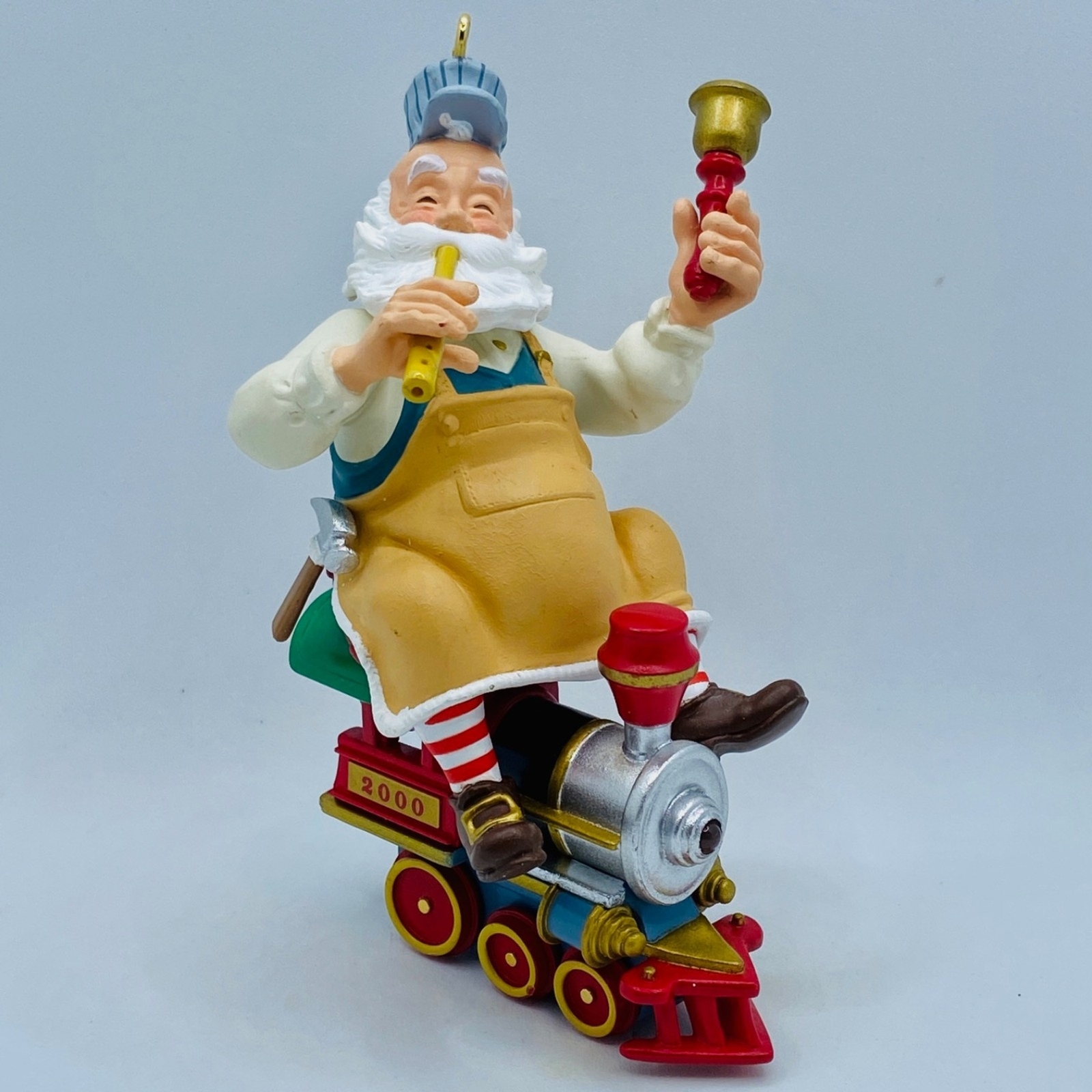 Vintage 2000 Hallmark Keepsake Christmas Ornament Toymaker Santa Riding ...