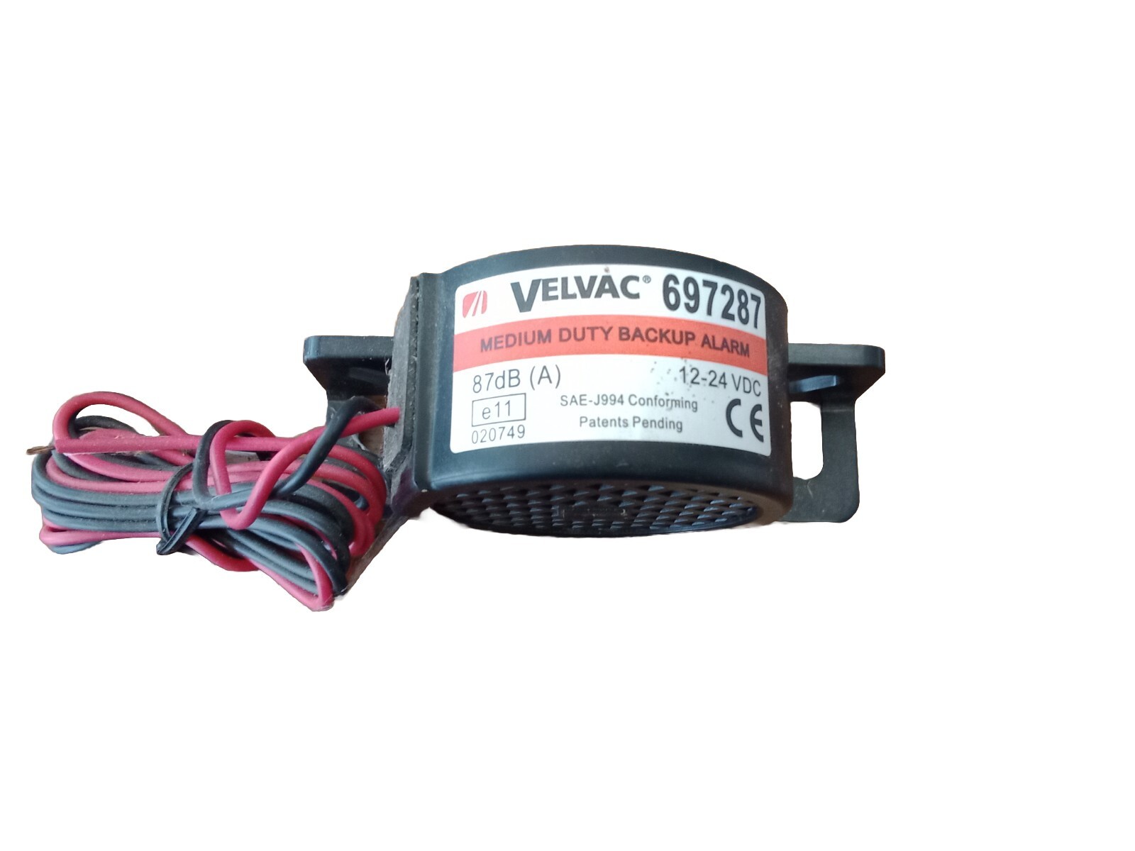 VELVAC 697287 Back up Alarm,87dB,Black,2-3/4 In H | eBay