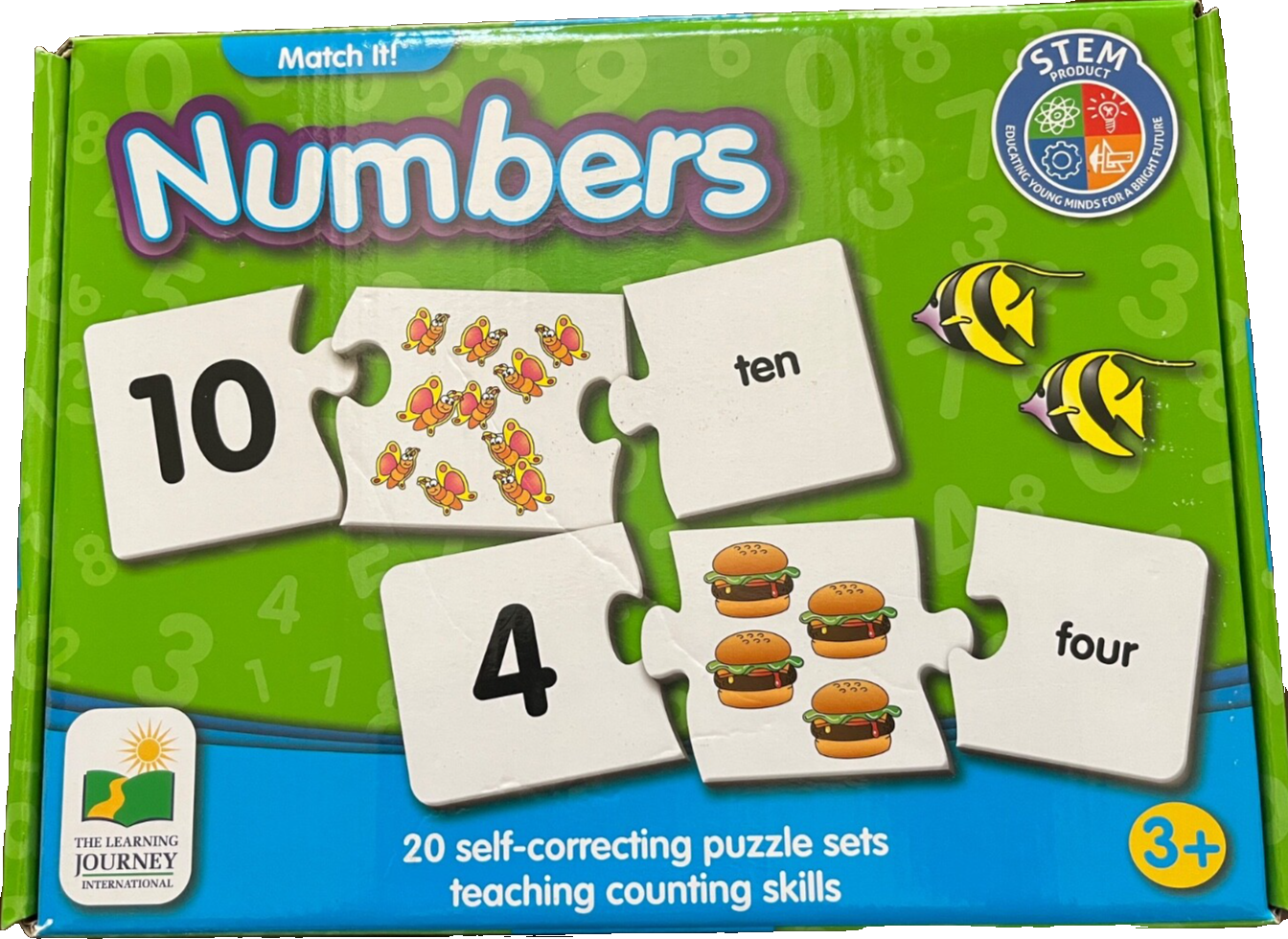Sale! Lot of 2 Learning Journey Match It Puzzles Spelling and Numbers ...