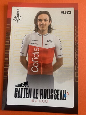 CYCLISME Cycling Carte cycliste Gatien LE ROUSSEAU (Équipe COFIDIS ...
