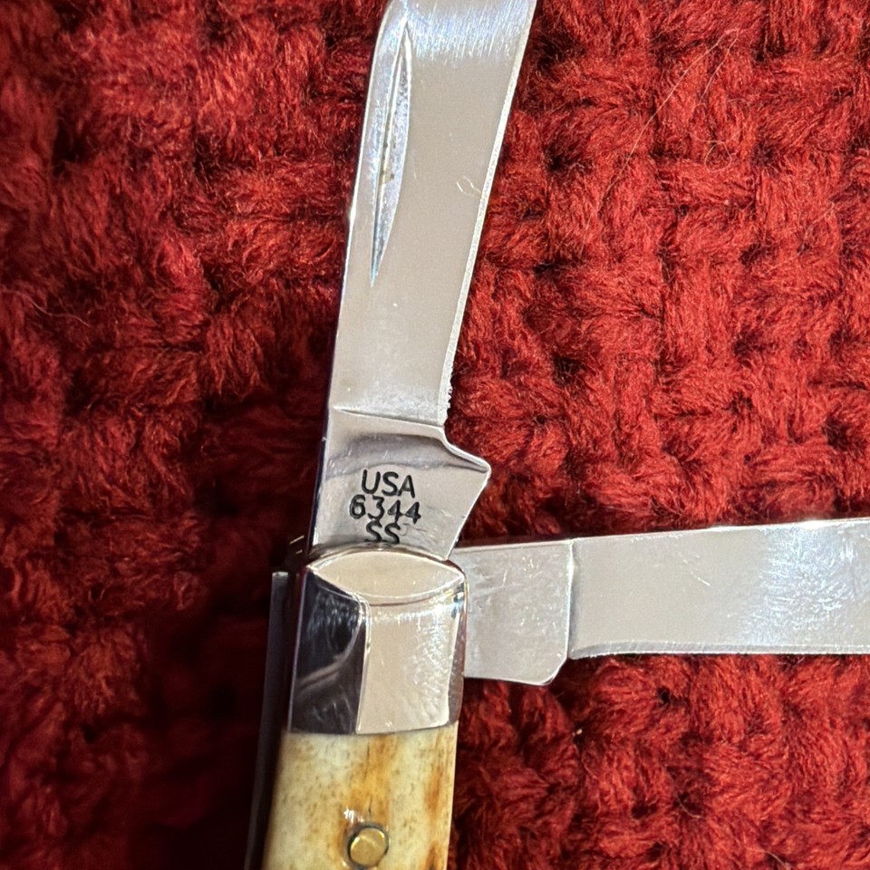 Case Stockman Antique 6344 SS 2 Dot 05448 Knife 3 Blade | eBay
