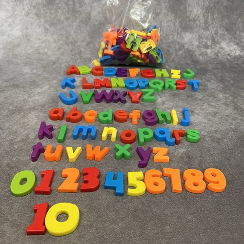 Alphabet Letters & Numbers Refrigerator Fridge Magnets for School Home ...