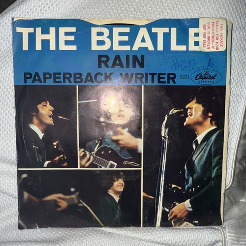 The BEATLES - Paperback Writer/Rain 45 rpm w/Pic Slv 1966 EX!! | eBay