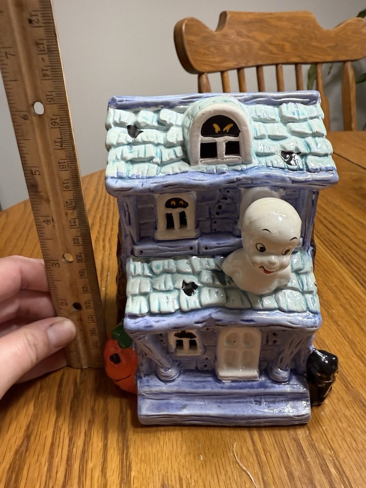 Casper Vintage Halloween Decor. EUC Light not included. 1987 Village ...