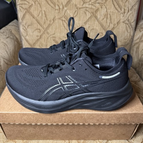 ASICS GEL-NIMBUS 26 1011B794 002 Black Black Running Shoes Men’s 8.5 ...