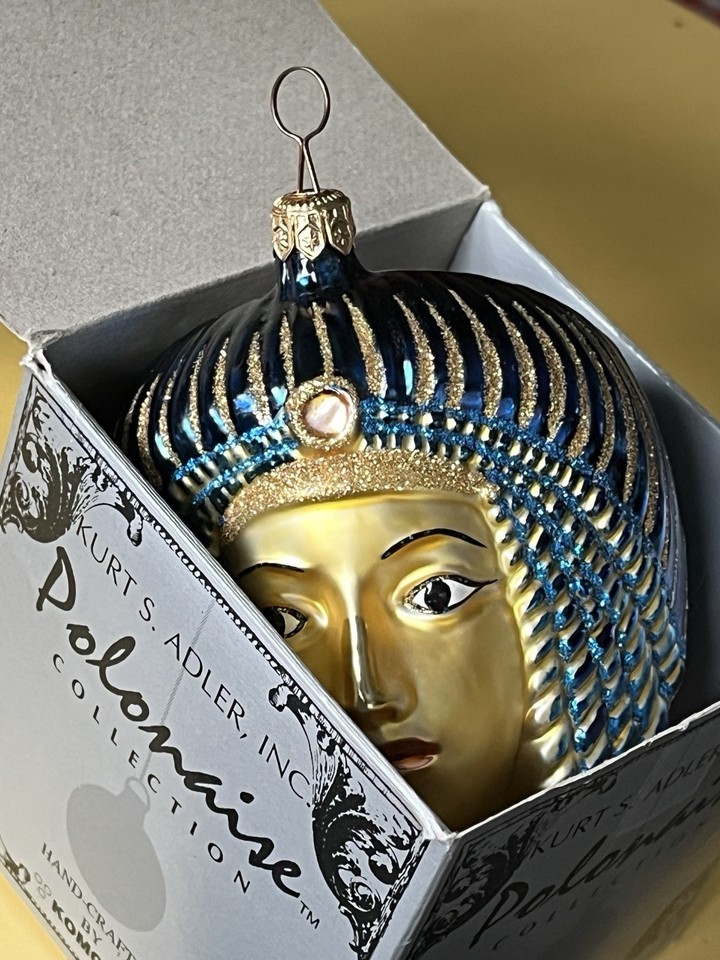 Kurt Adler EGYPTIAN 4" Polonaise Ornament Glass Egypt Egyptian ...