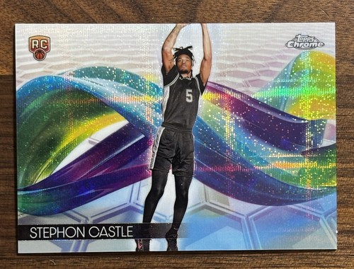 2024-25 Topps Chrome Stephon Castle Helix Case Hit Rookie RC Spurs SSP ...