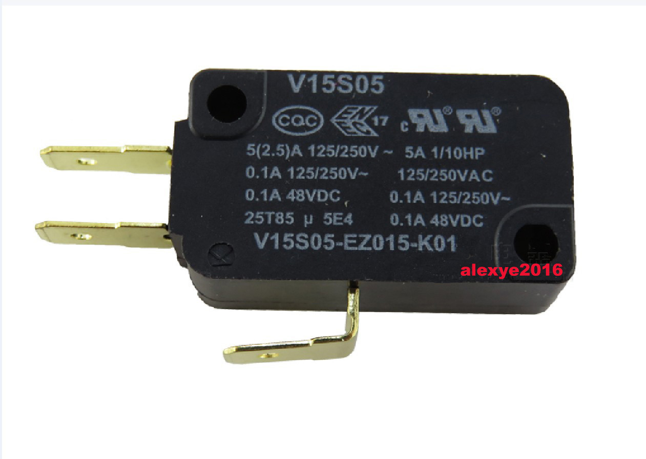 Honeywell Micro Limit Switch V15s05-ez015-k01 3 Pin 5a 125/250vac 0.1a ...