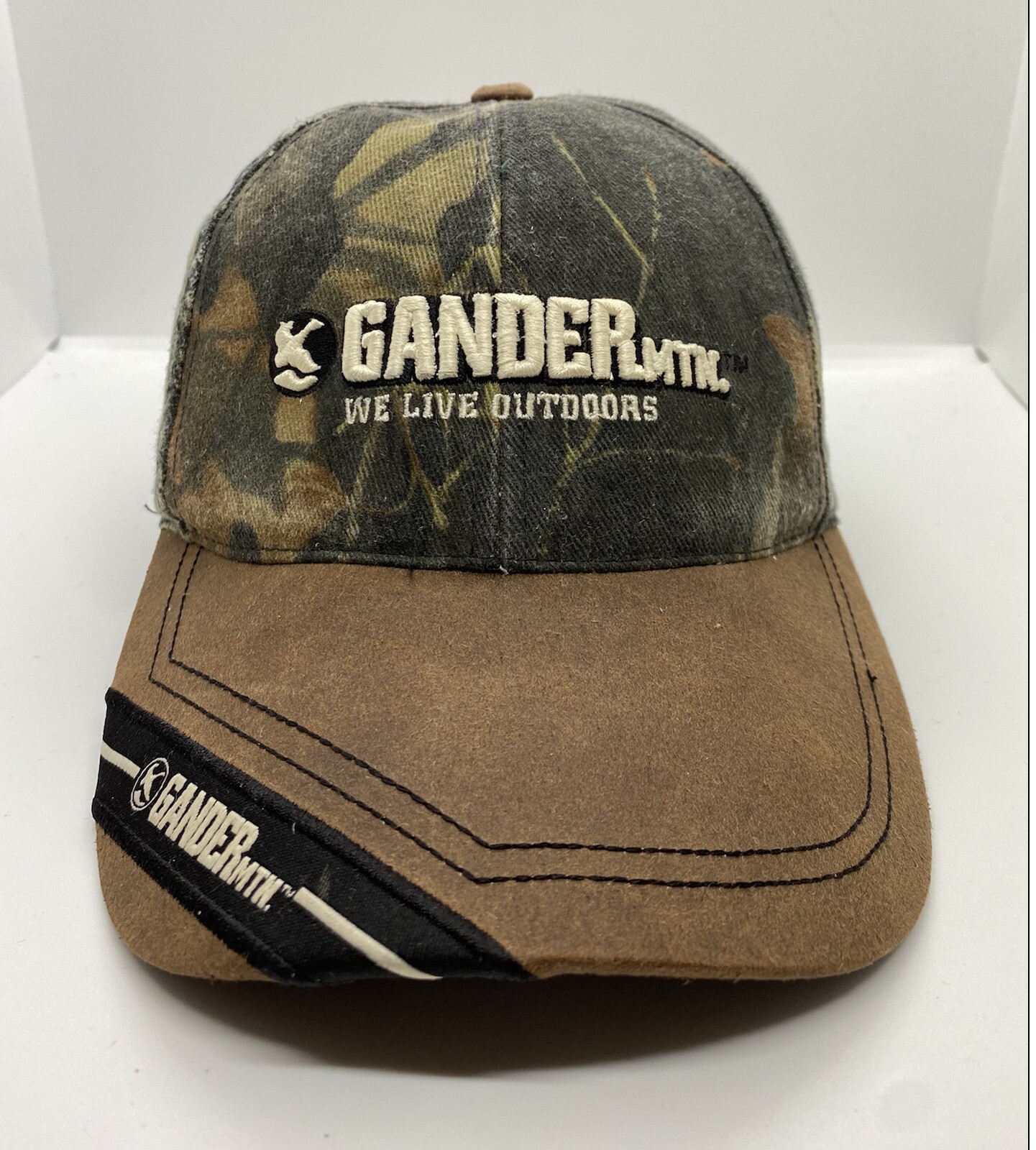 Gander MTN We Live Outdoors Cap Hat Adult Adjustable Camo Poly Cotton ...