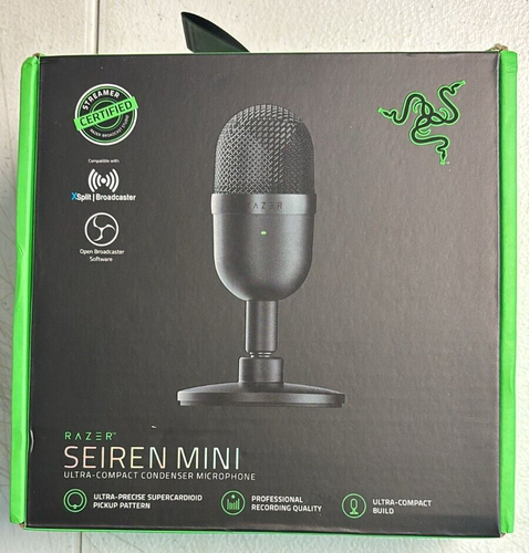 Razer Seiren Mini USB Condenser Microphone: for Streaming and Gaming ...