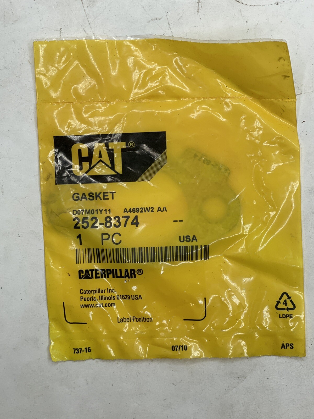 Caterpillar (Cat) 252-8374 or 2528374 Gasket for sale online | eBay