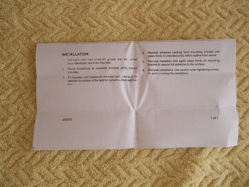 1961-1962 FL FLH Gas Tank Emblems 61776-61T with "COMPLETE" MOUNTING ...