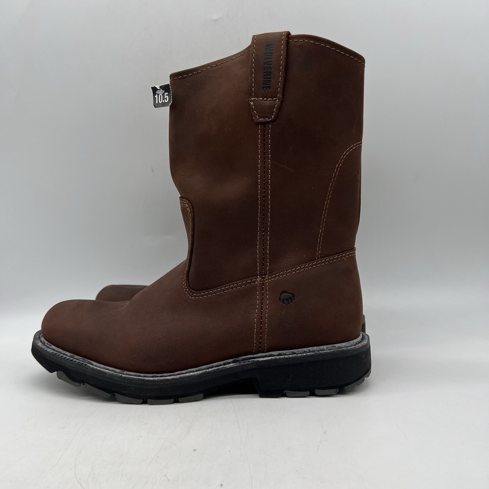 Wolverine Wellington W04727 Men's Brown Leather Work Western Boots Size ...