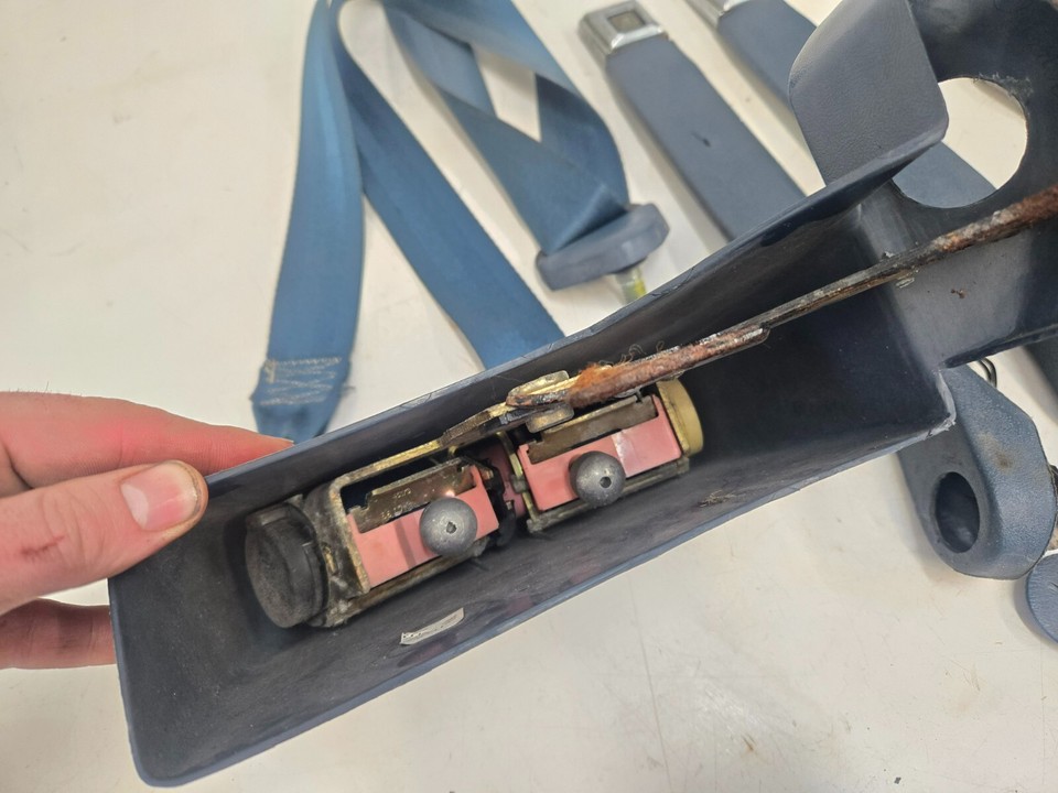 SEAT BELTS BLUE CHEVY GMC CREW CAB TRUCK SUBURBAN BUCKET SEATS 73-87 K5 ...