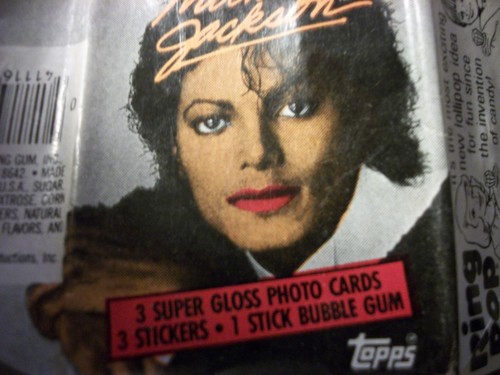 1984 MICHAEL JACKSON CARD WRAPPER WITH RED LIPS AND GUM | eBay