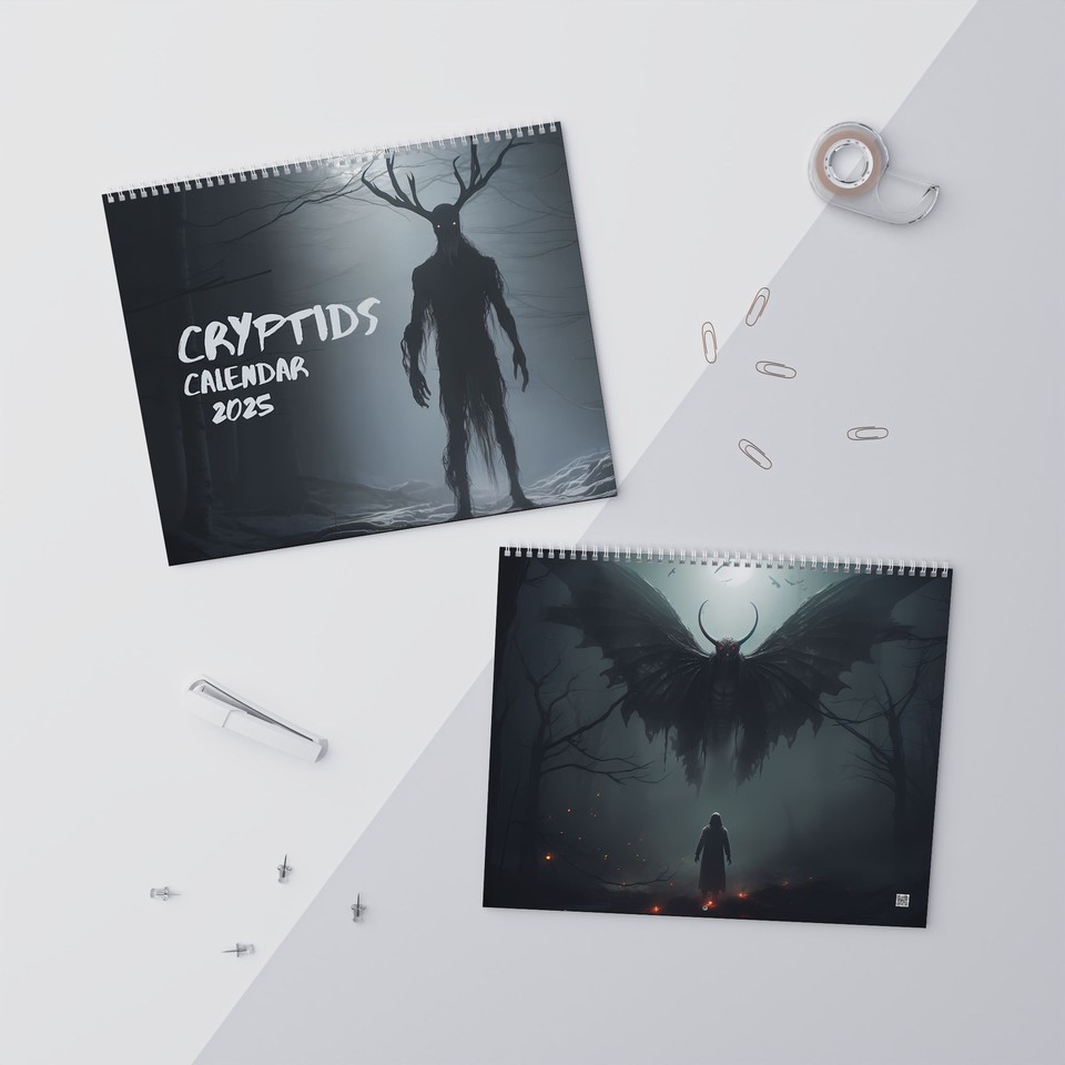 Cryptids Calendar 2025, Cryptozoology Calendar 2025, Creepy Calendar ...