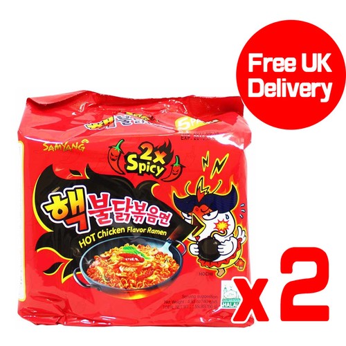 Samyang 2x Ramen Nuclear Fideos de Pollo Caliente Picante (Paquete de ...