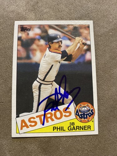 Autographed 1985 Topps - Phil Garner (#206) Houston Astros | eBay