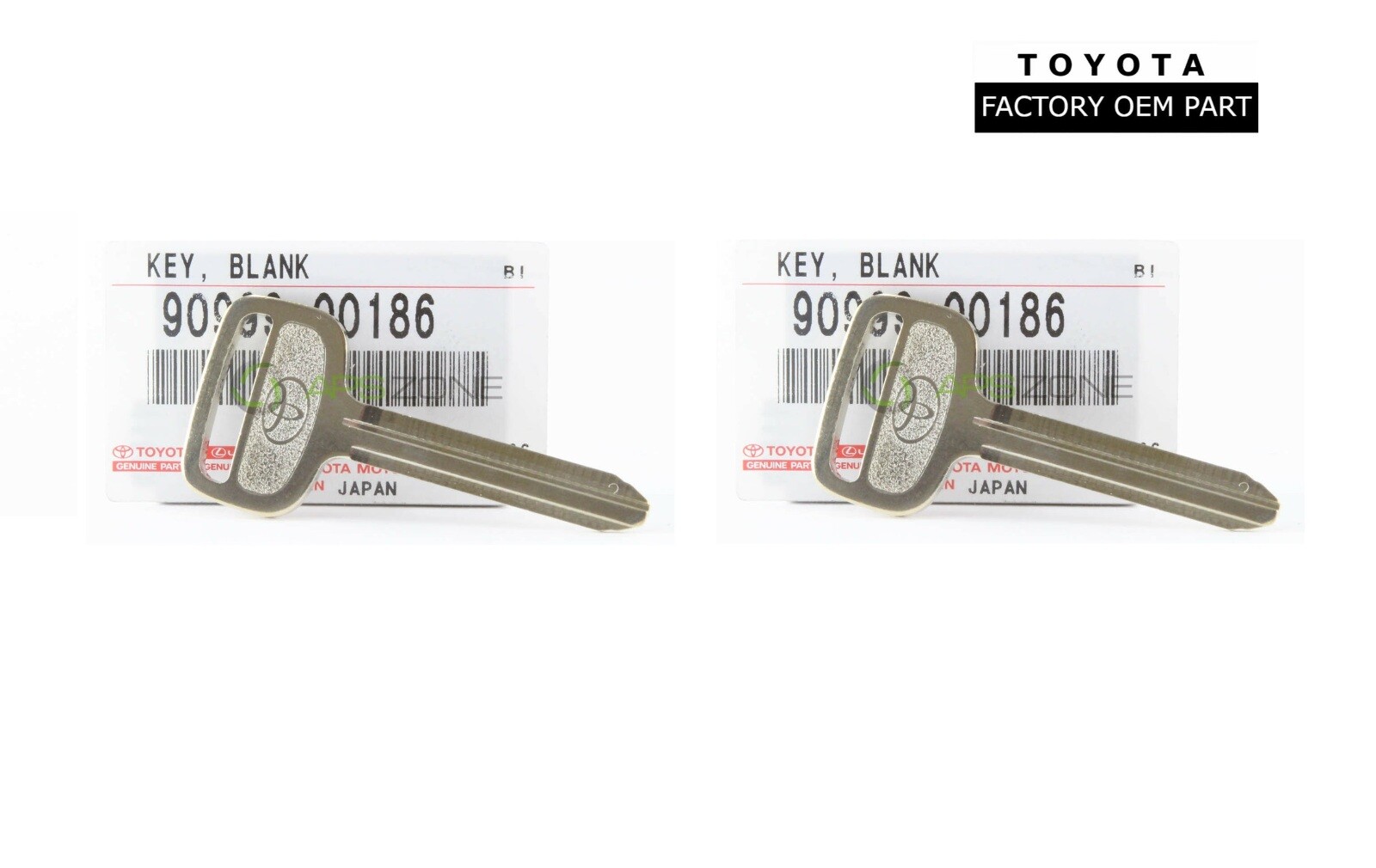 FACTORY TOYOTA AVALON T100 CAMRY TACOMA UNCUT BLANK KEY SET OF 2 ...