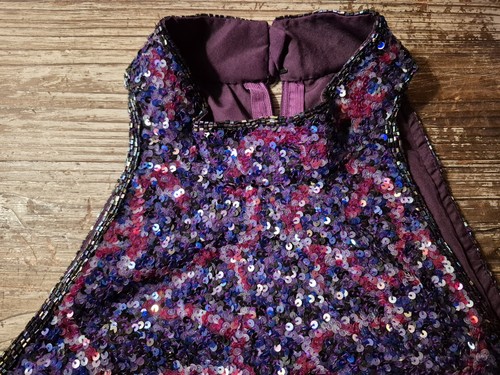 NWOT Cruise wear Party Fun Sequin Silk Top Je Matadi Purple Size L, 35 ...