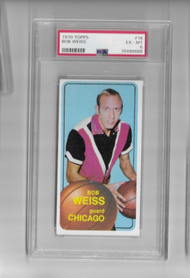 1970-71 Topps #16 Bob Weiss PSA EX-MT 6 bulls card | eBay