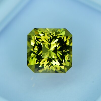 4.80ct Natural Olive Quartz, Custom Cut, Brazil , 10mm, See Video | eBay