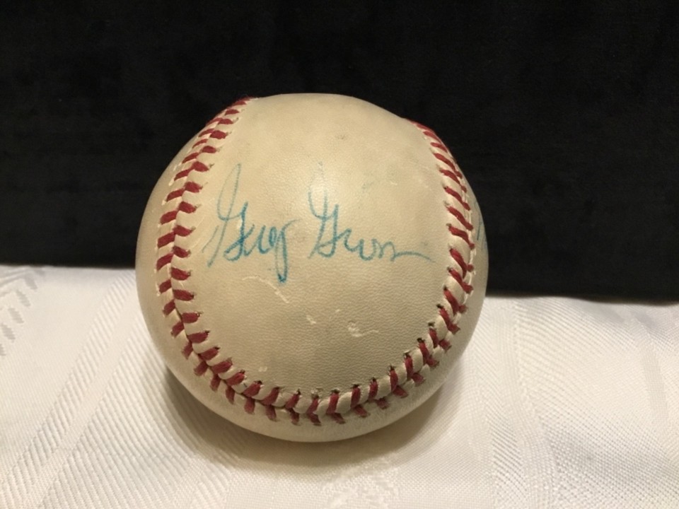 MLB BILL GALLAGHER & GREG GROSS Autograph on Vintage Astro’s Baseball ...
