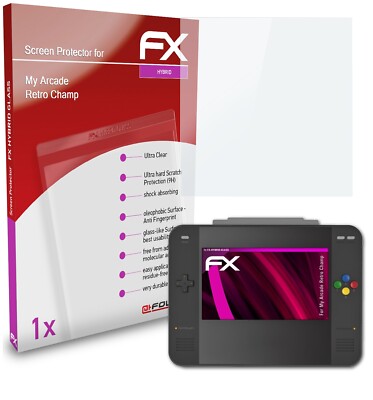 atFoliX Glass Protector for My Arcade Retro Champ 9H Hybrid-Glass | eBay