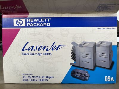 NEW HP OEM Black Toner Cartridge 09A 15K-Page 240 5Si NX 8000! C3909A ...