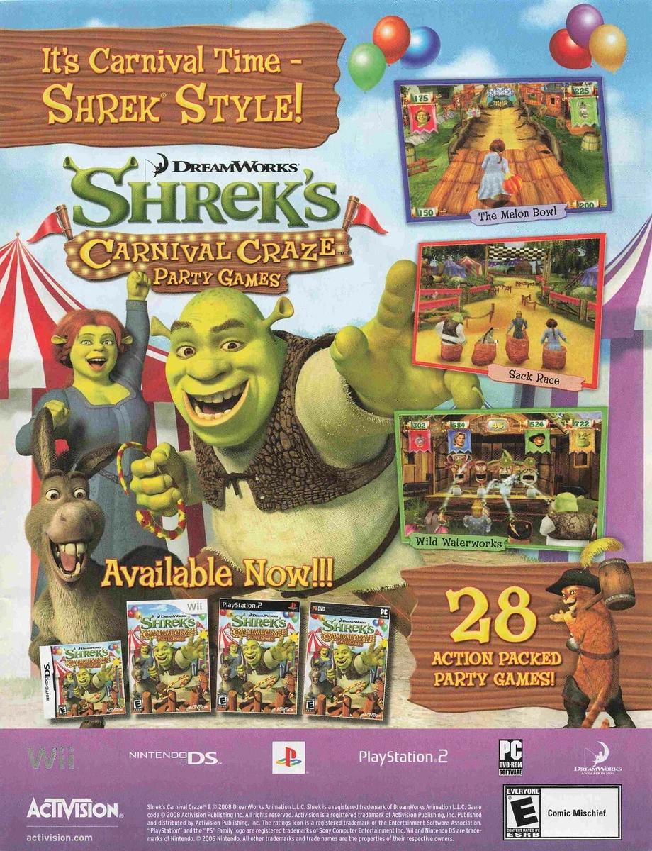 Shrek Party Games