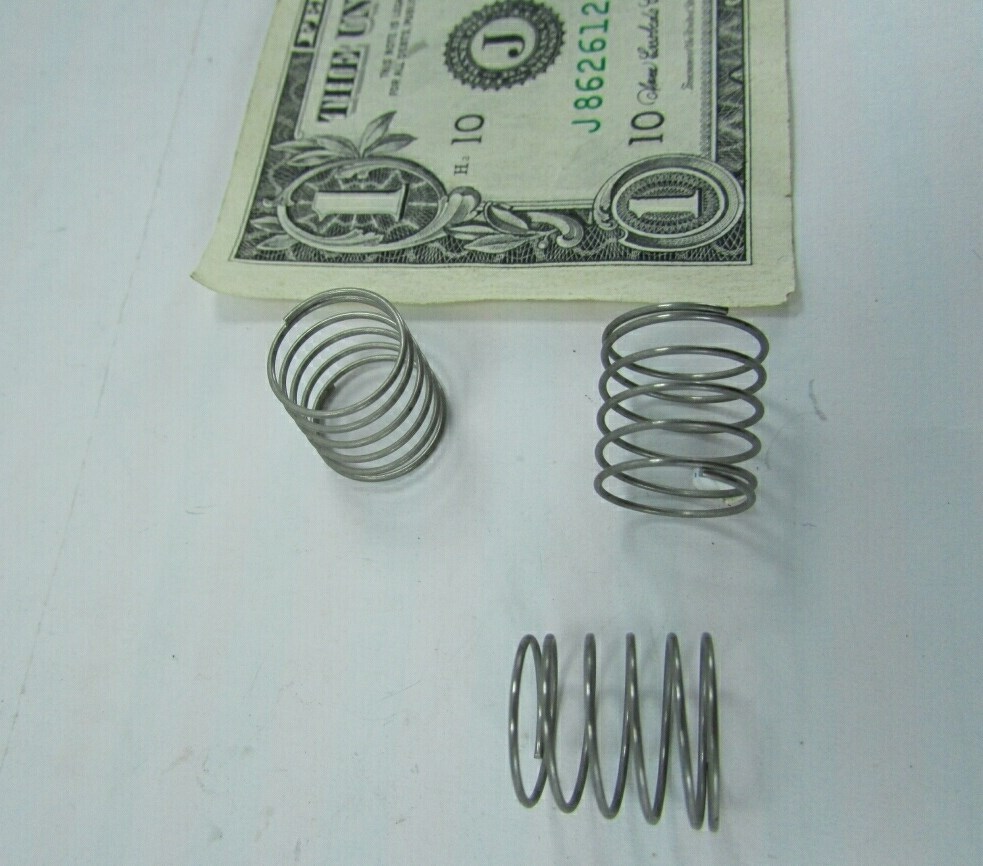 25 Light Duty Coil Springs, 2/3 Pound Tapered Compression .588" OD x ...