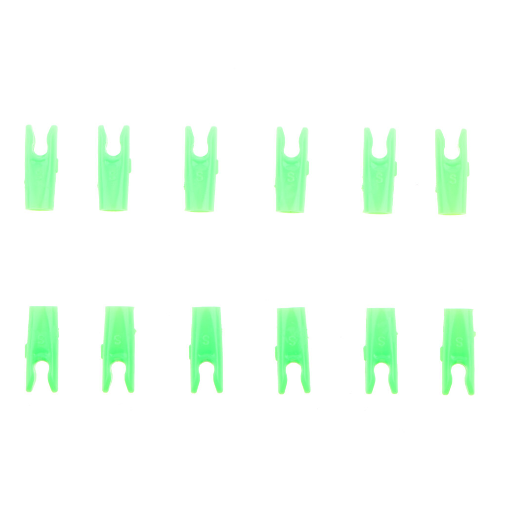 12 Stück Kunststoff Pfeil Nock Wickel Welle Pfeil Teile Bogens chießen ...