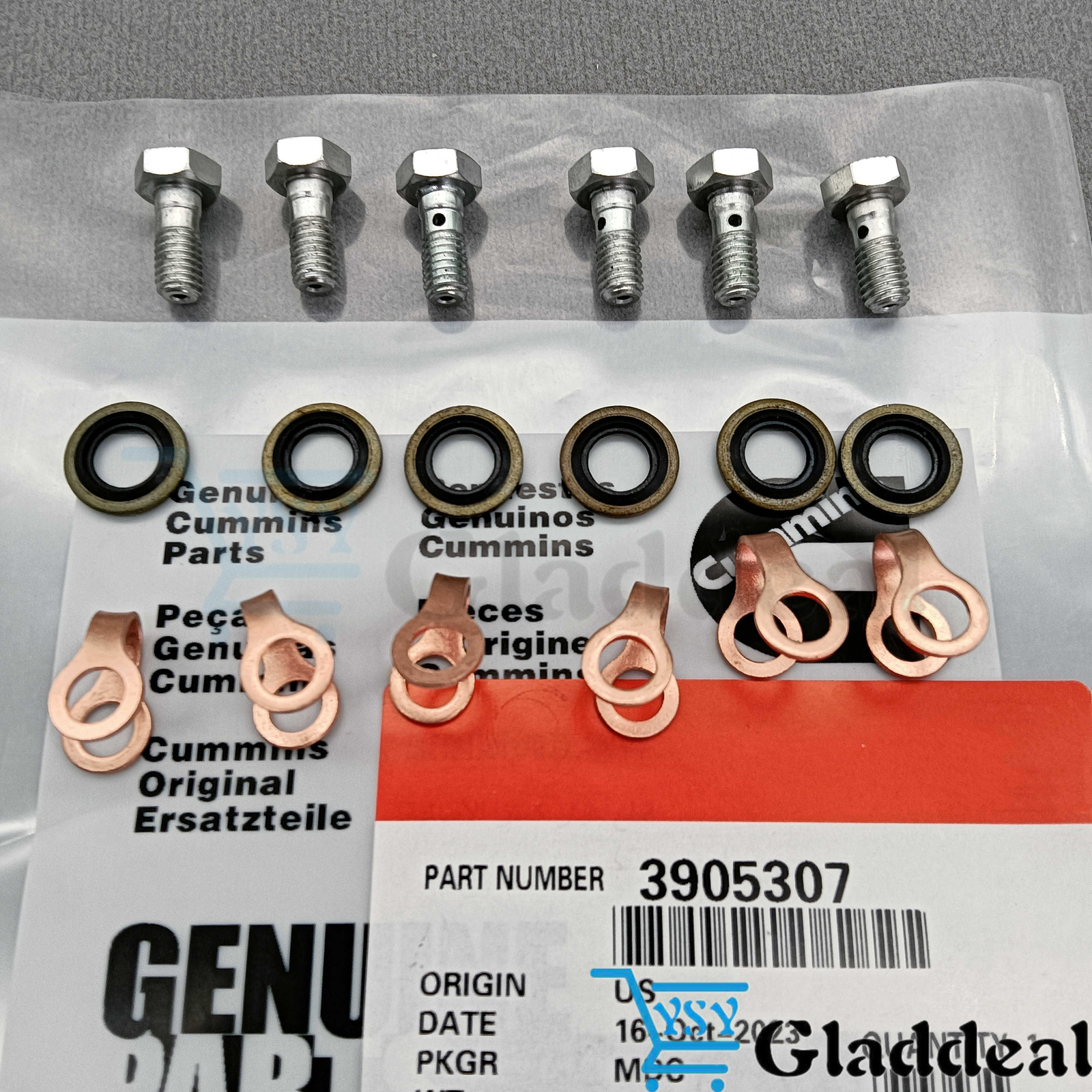 Fuel Return line Bolt kit for Dodge Cummins 89-98 12v 4bt 6bt 6ct ...