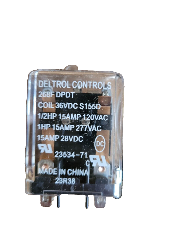 Deltrol Controls, Relay 268F DPDT---1/2 HP 15AMP 277VAC | eBay