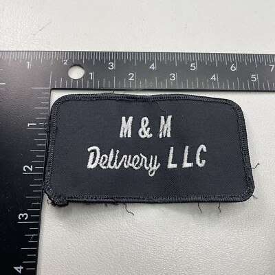 Vintage As-Is-Damaged & Distressed M & M DELIVERY LLC Patch 24TI | eBay