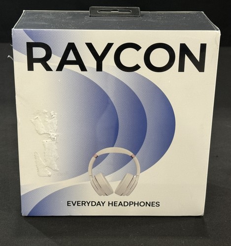 Raycon Everyday Wireless Bluetooth Over Ear Headphones White New Sealed ...