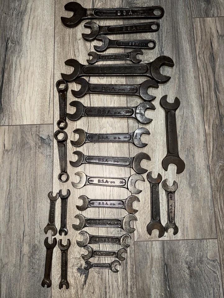 22 Vintage BSA Open ended Spanner’s | eBay UK
