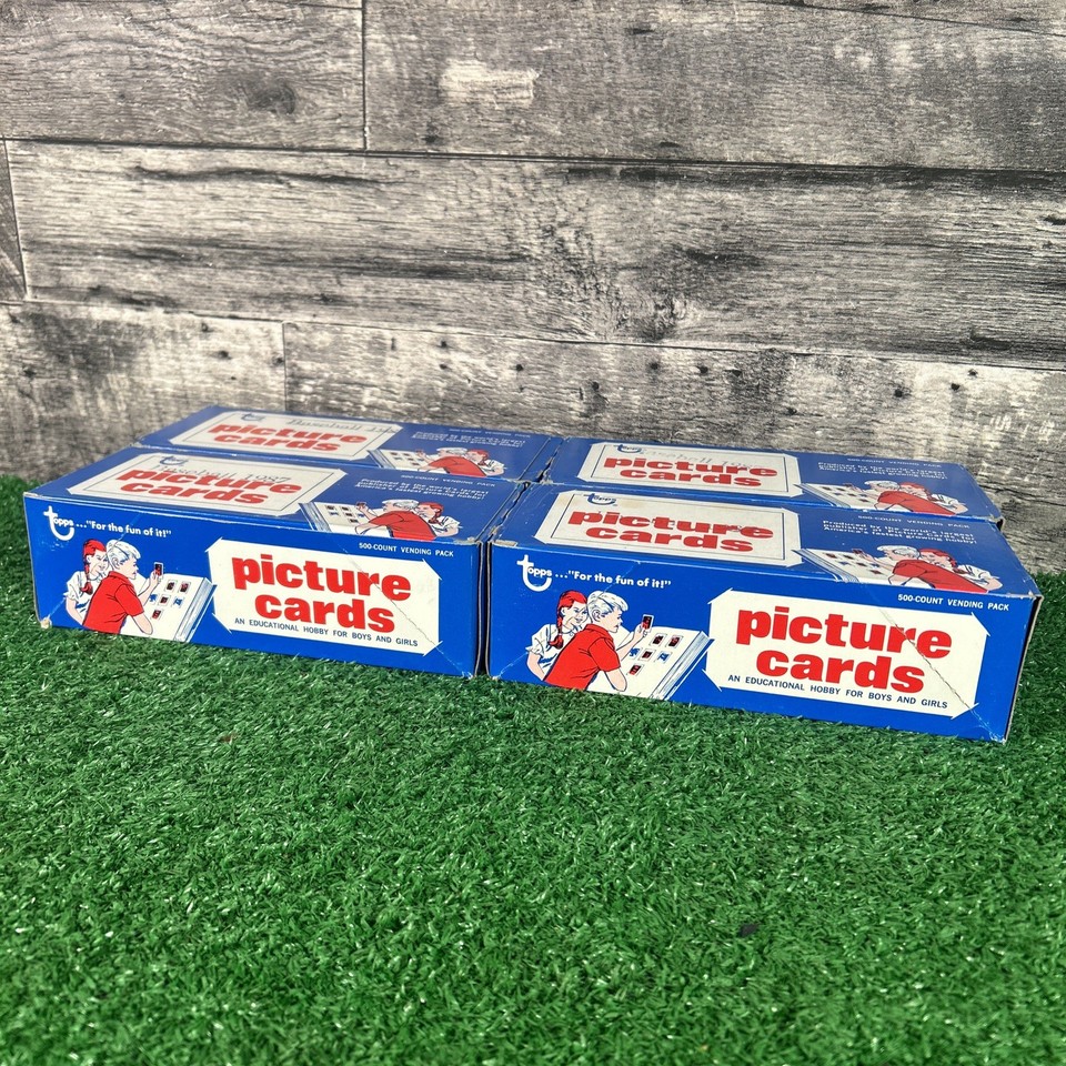 (4) 1987 Topps Baseball Vending Boxes from Factory Sealed Case FREE ...