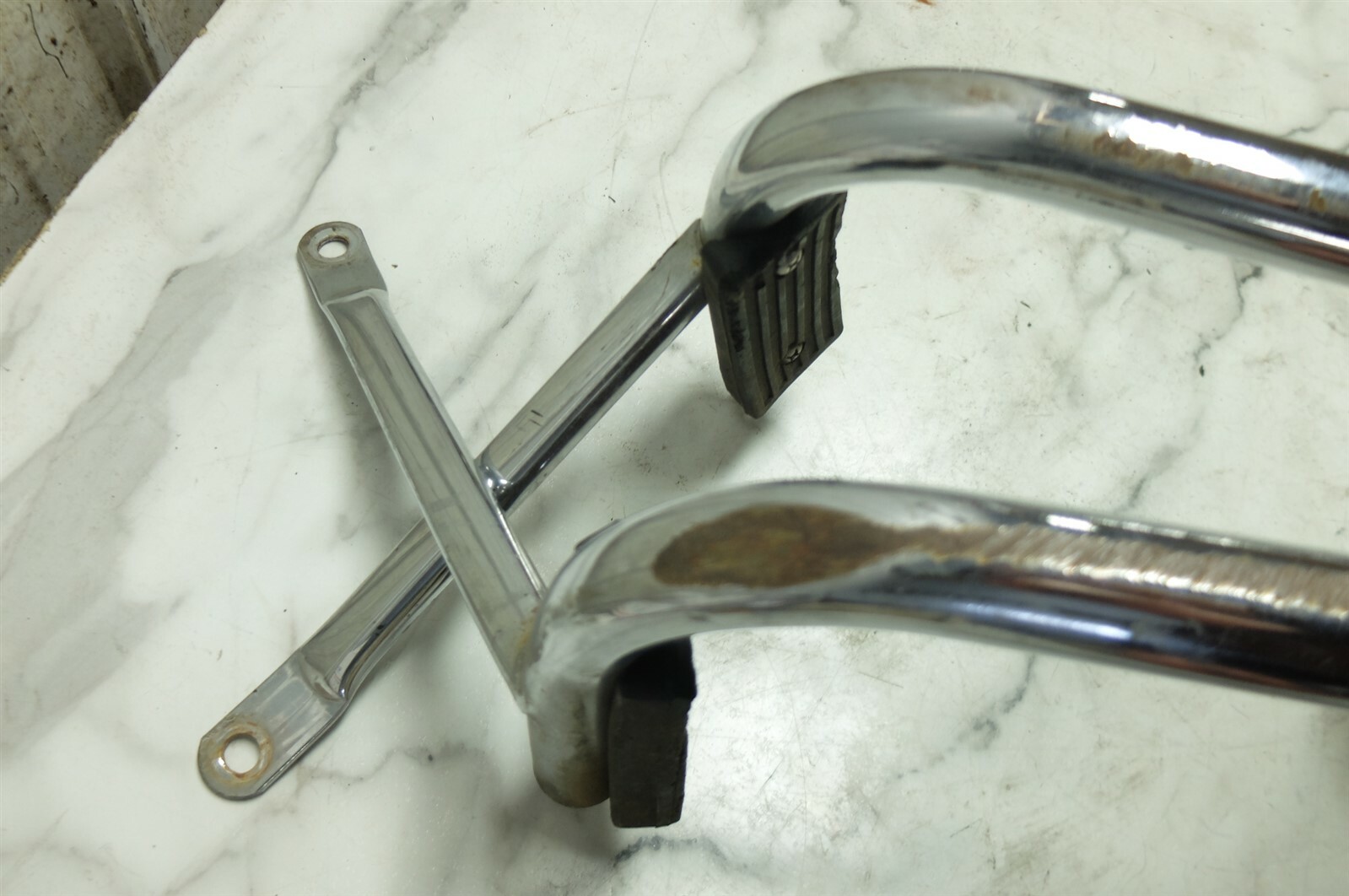 76 Honda GL 1000 GL1000 Goldwing engine guard crash bars highway pegs ...
